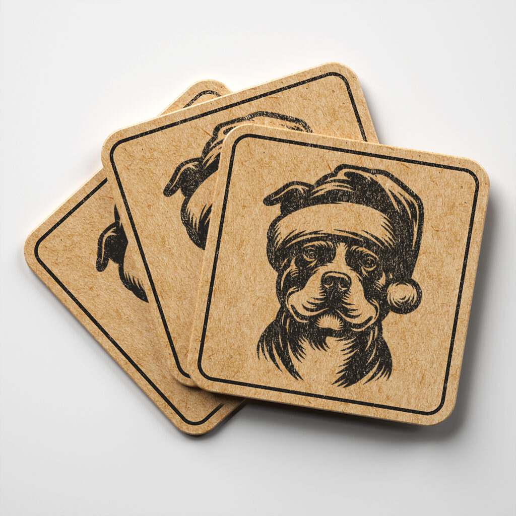 Santa Bull Terrier Pup – Creative Meadow