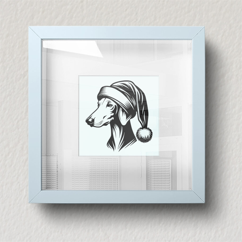 Festive Pharaoh Hound Santa DogTags SVG File for Cricut, Silhouette ...