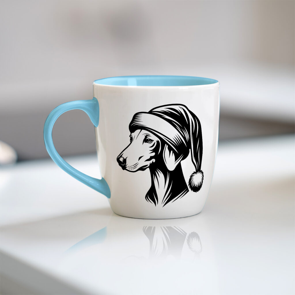 Festive Pharaoh Hound Santa DogTags SVG File for Cricut, Silhouette ...