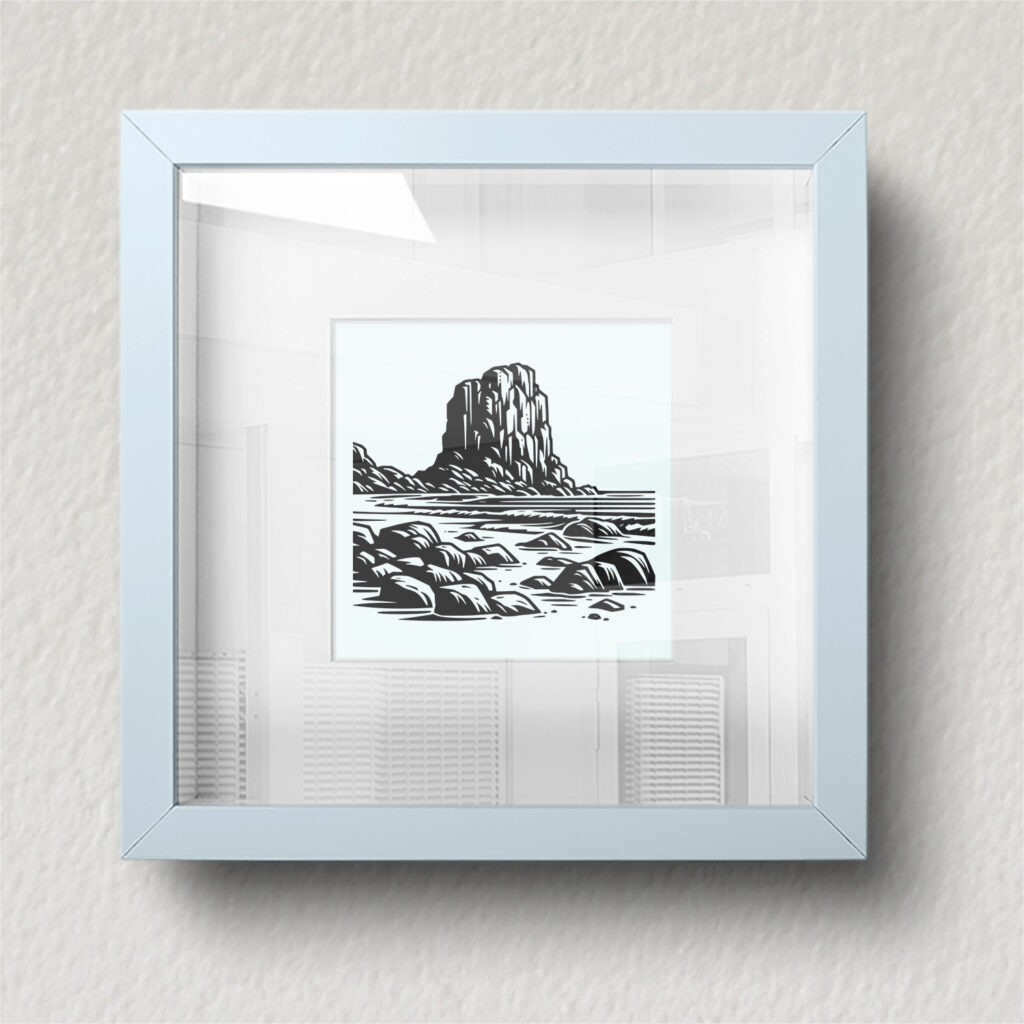 Monolithic Rock Formation Design for Cricut, Silhouette, Laser Machines