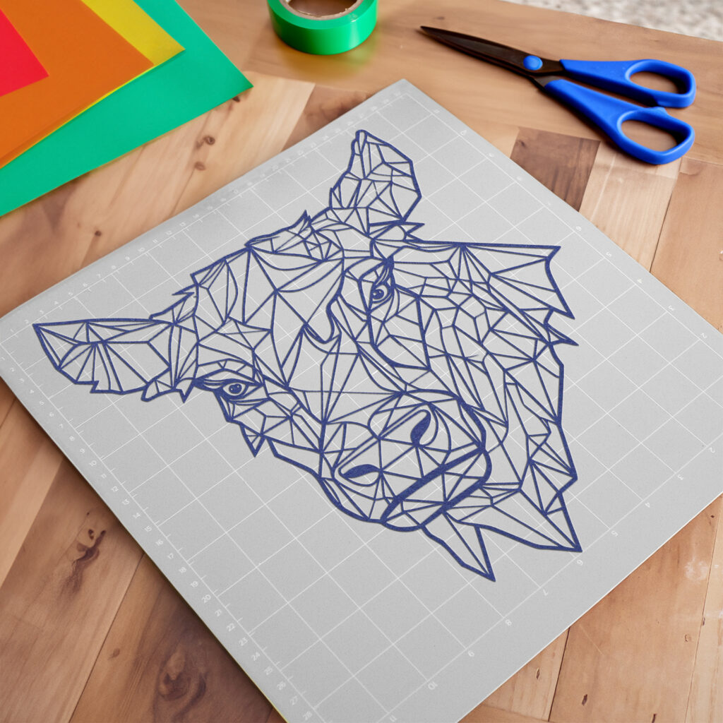 Geometric Highland Cow – Creative Meadow