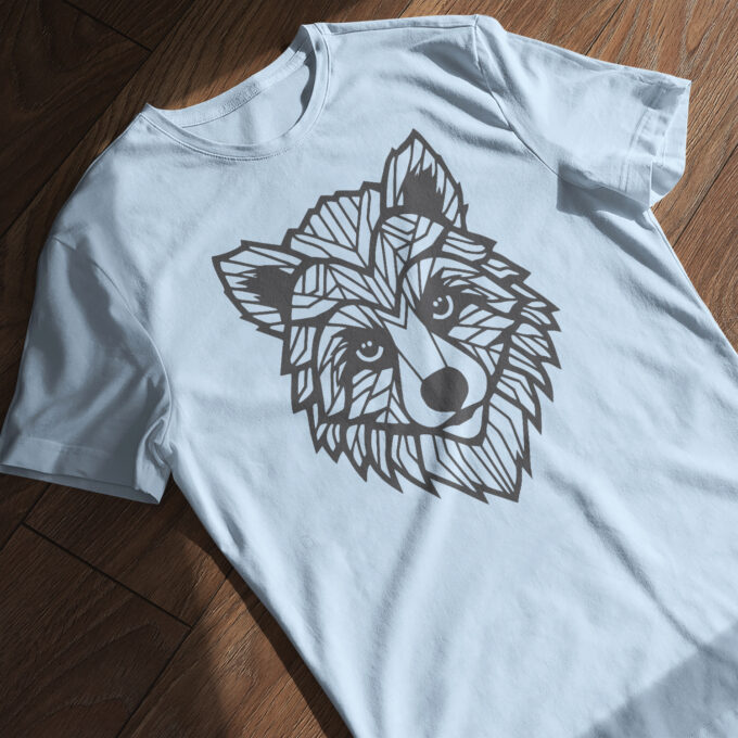 Geometric Raccoon Portrait – Creative Meadow