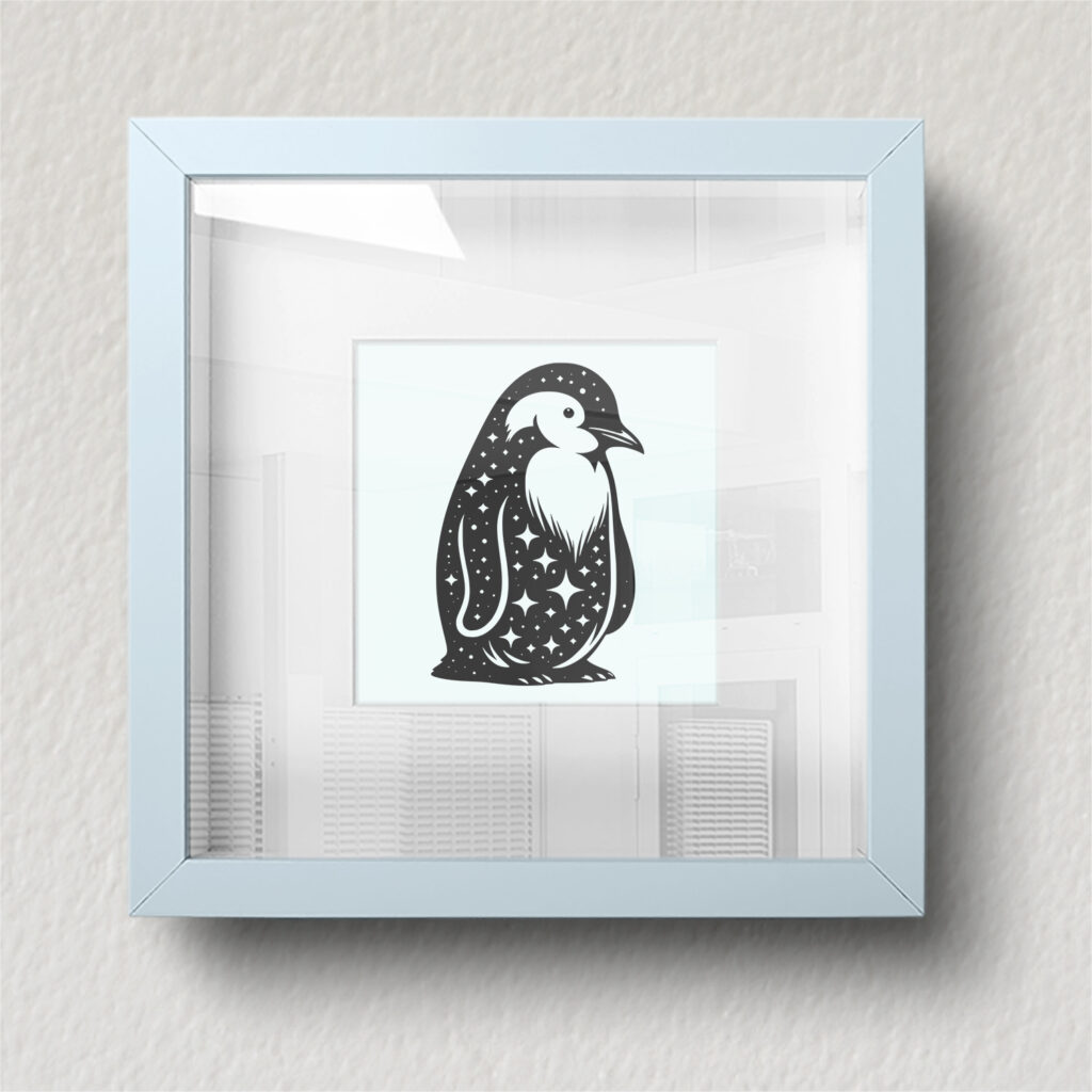 Penguin Constellation Design for Cricut, Silhouette, Laser Machines
