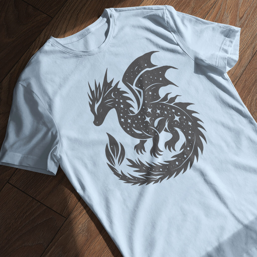 Celestial Dragon Majesty Design for Cricut, Silhouette, Laser Machines