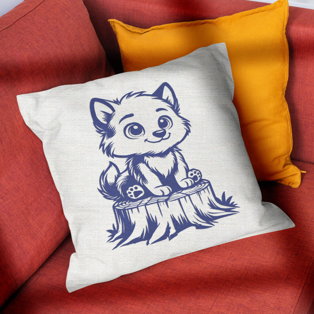 Sitting Stump Wolf – Creative Meadow