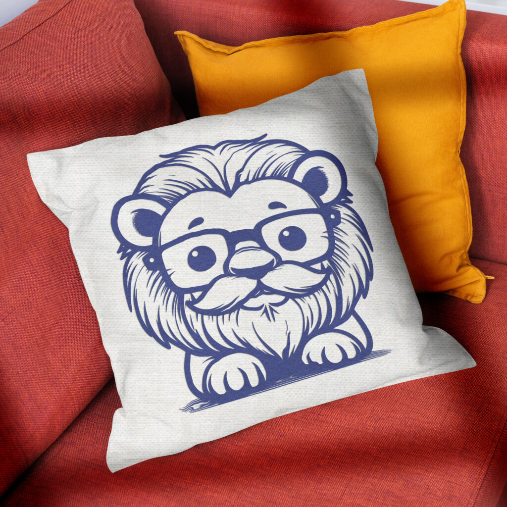 Lion Scholar SVG PNG DXF – Cricut & Silhouette Design