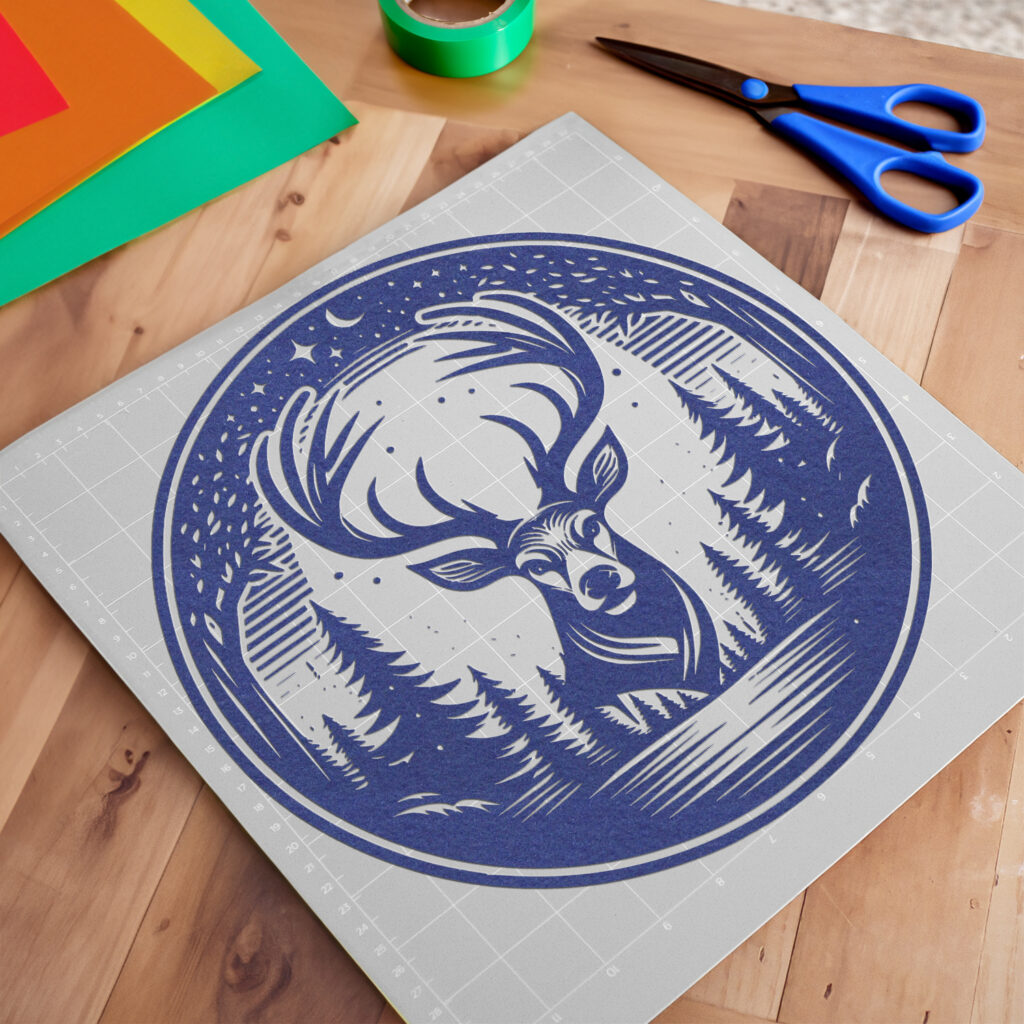 Majestic Stag Scene – Creative Meadow