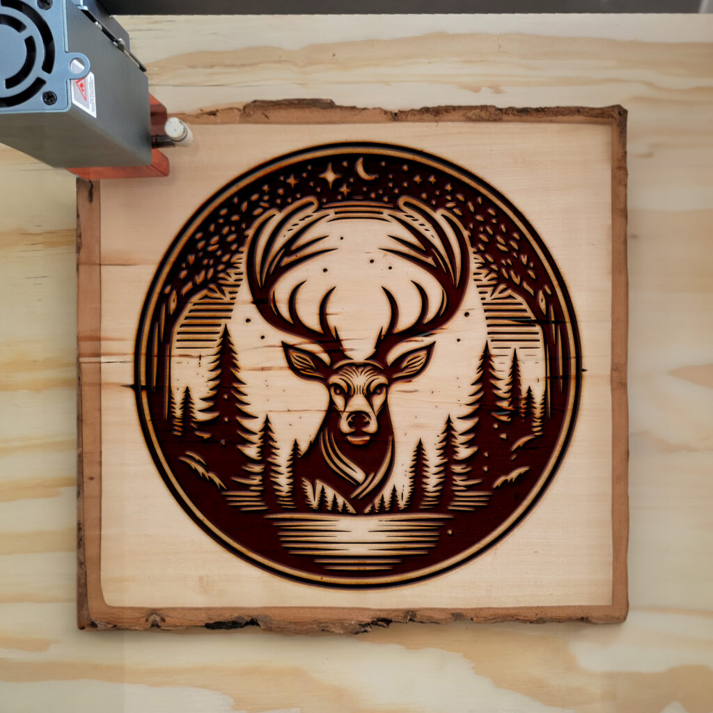 Majestic Stag Scene – Creative Meadow