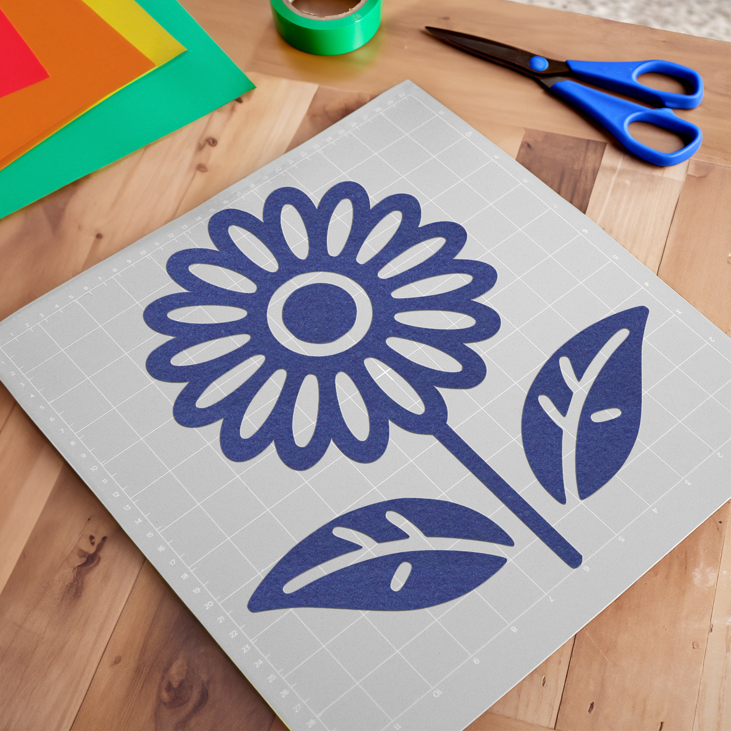 Simple Bold Daisy Design for Cricut, Silhouette, Laser Machines