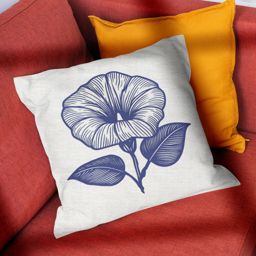 Elegant Morning Glory Design for Cricut, Silhouette, Laser Machines