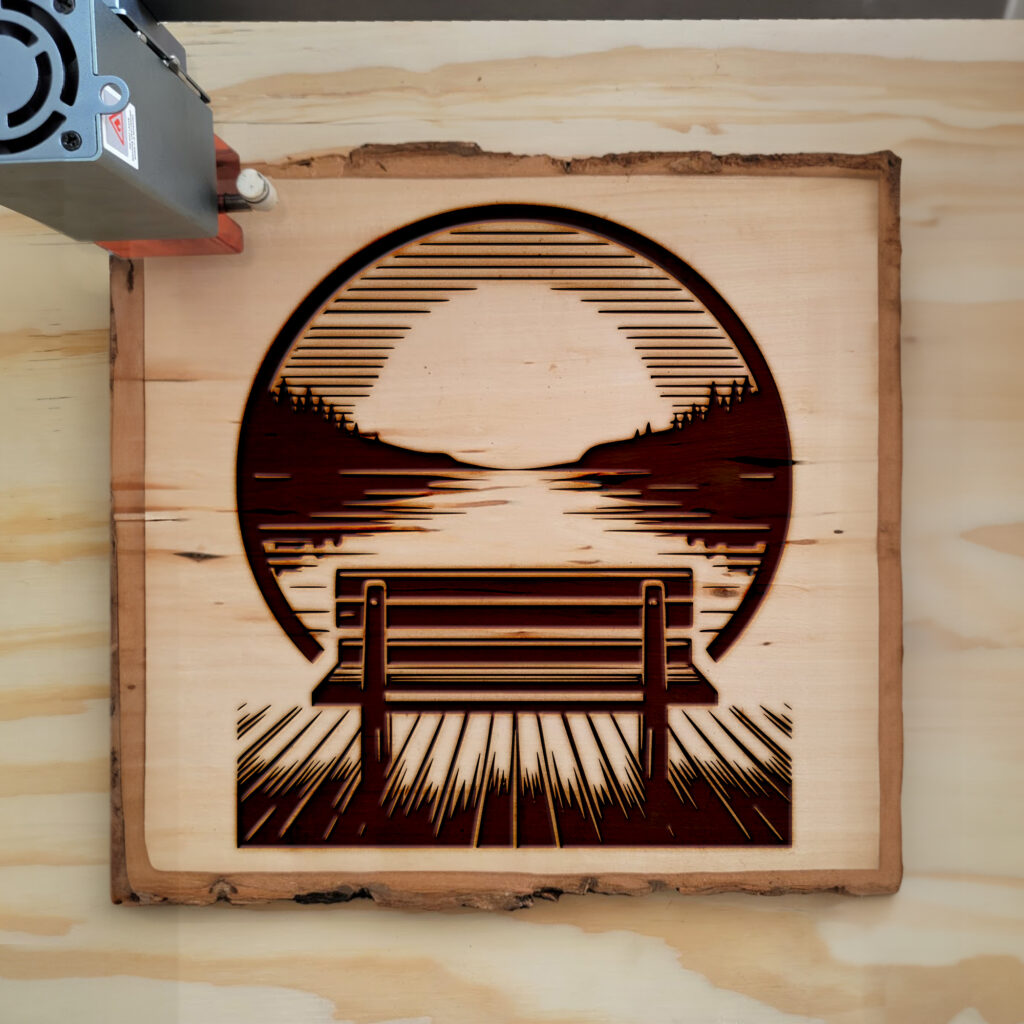 Tranquil Waterside Bench – Creative Meadow