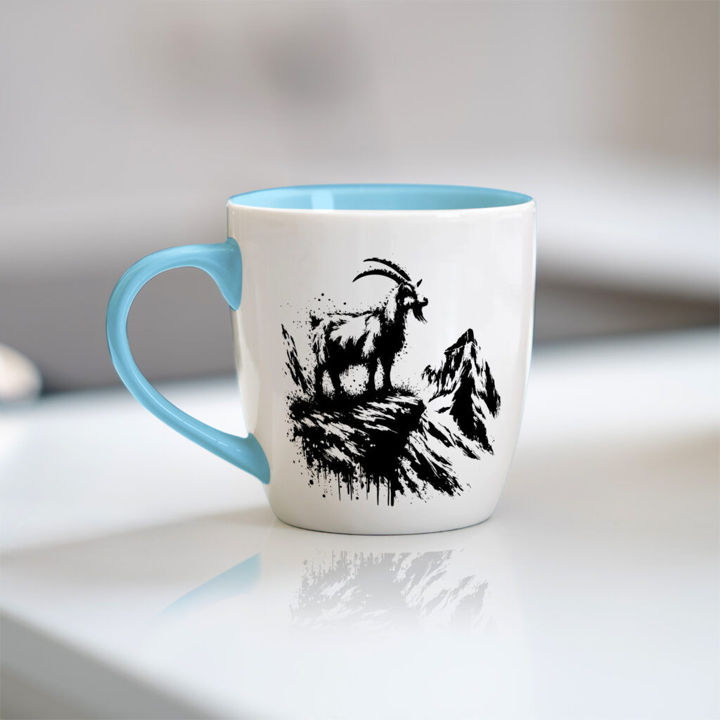 Cliffside Goat SVG Design for Cricut, Silhouette & Laser Machines