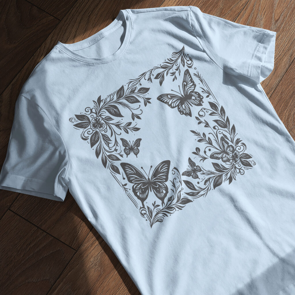 Butterfly Floral Frame – Creative Meadow