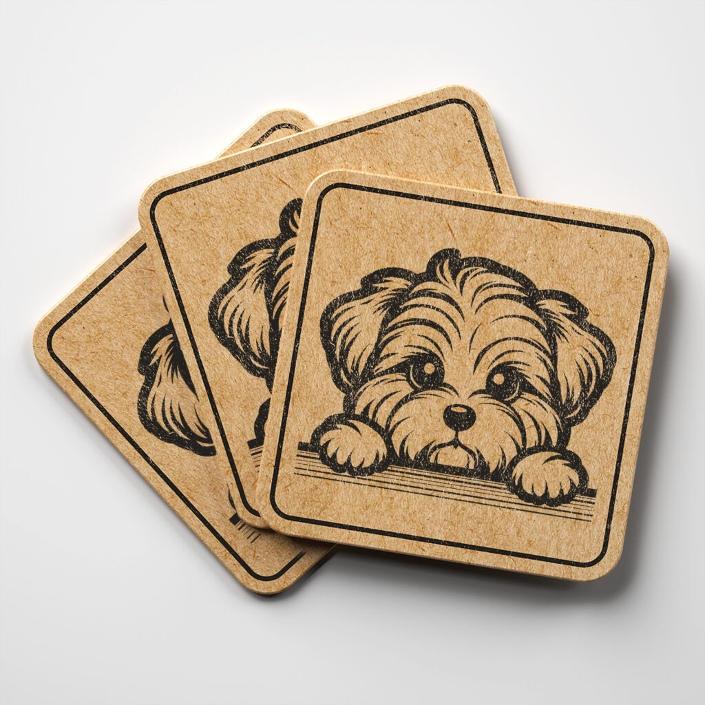 Fuzzy Biewer Terrier Peeking – Creative Meadow