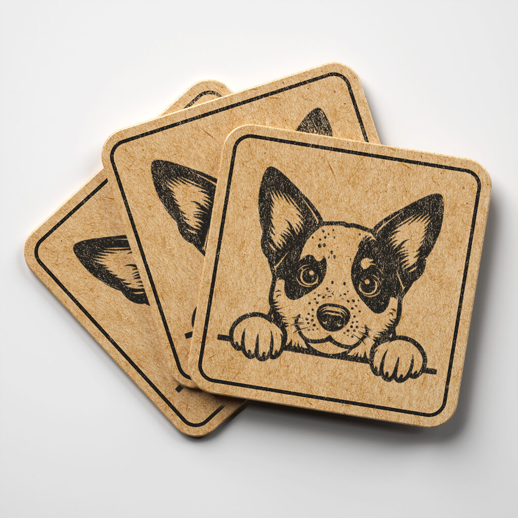 Blue Heeler Peeking Surprise – Creative Meadow