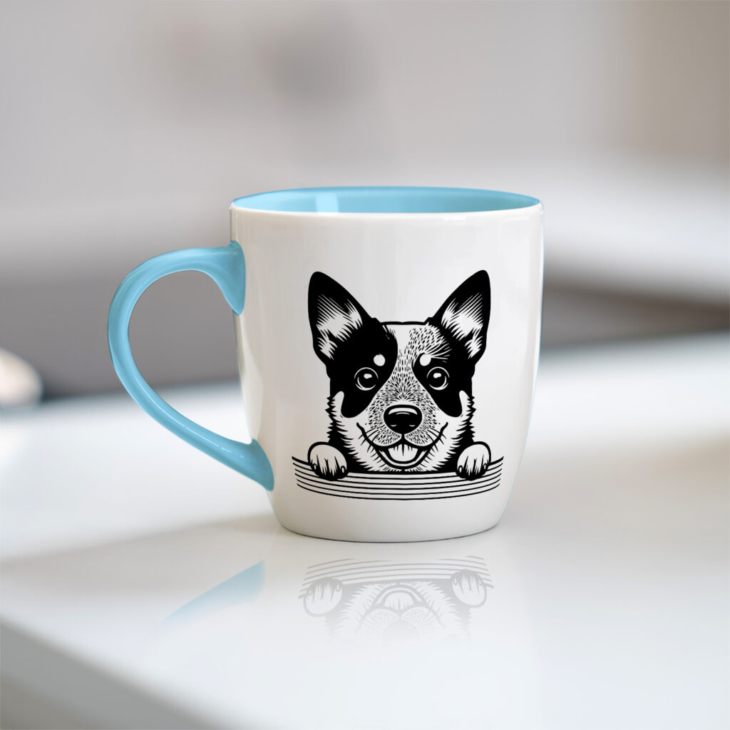 Peeking Blue Heeler – Creative Meadow