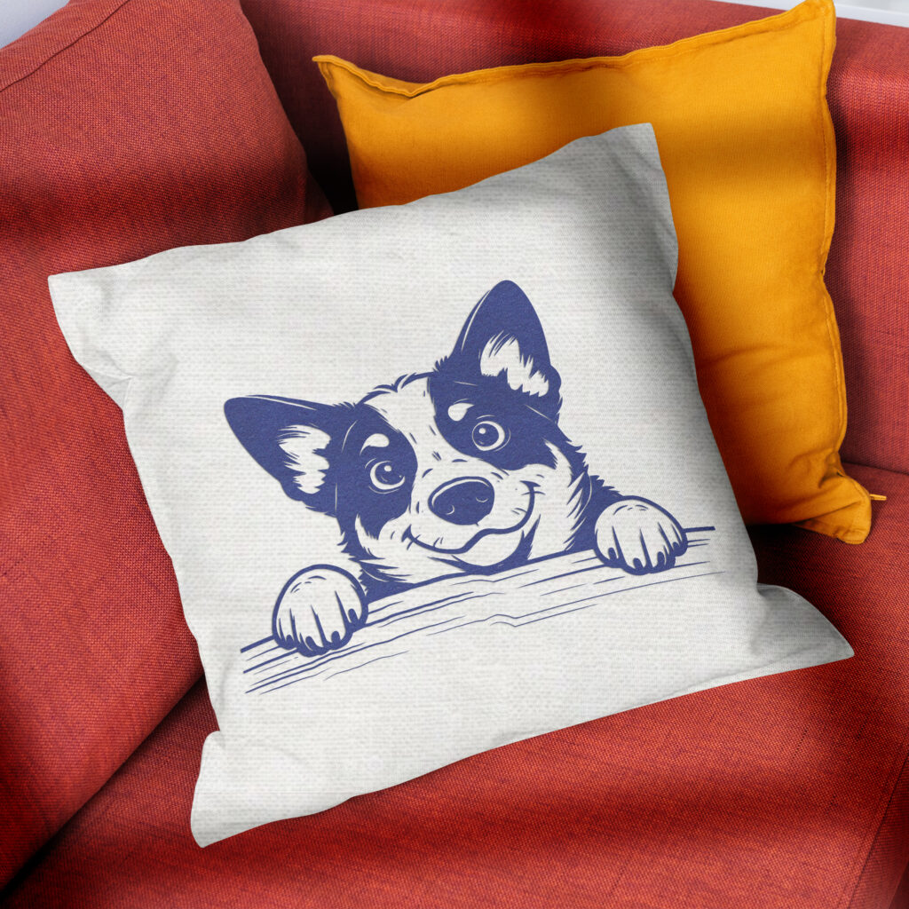 Peeking Blue Heeler – Creative Meadow