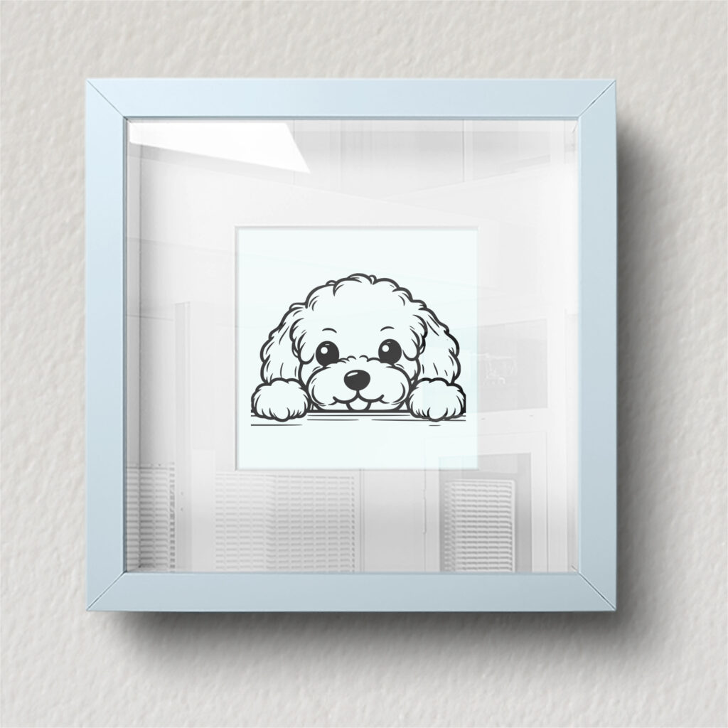 Peeking Cavapoo SVG | Cricut, Silhouette, Laser Graphics Download