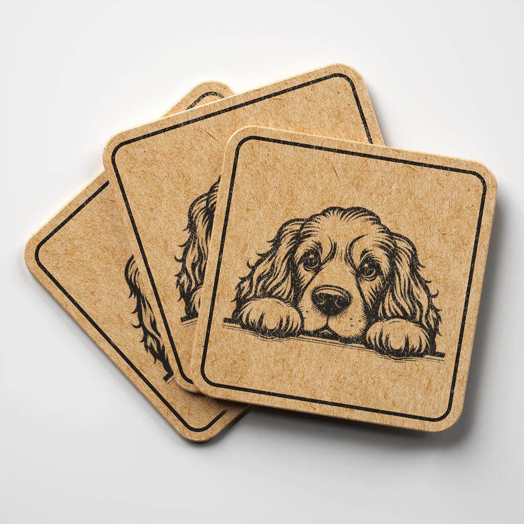 Cute Cocker Spaniel Peeking – Creative Meadow