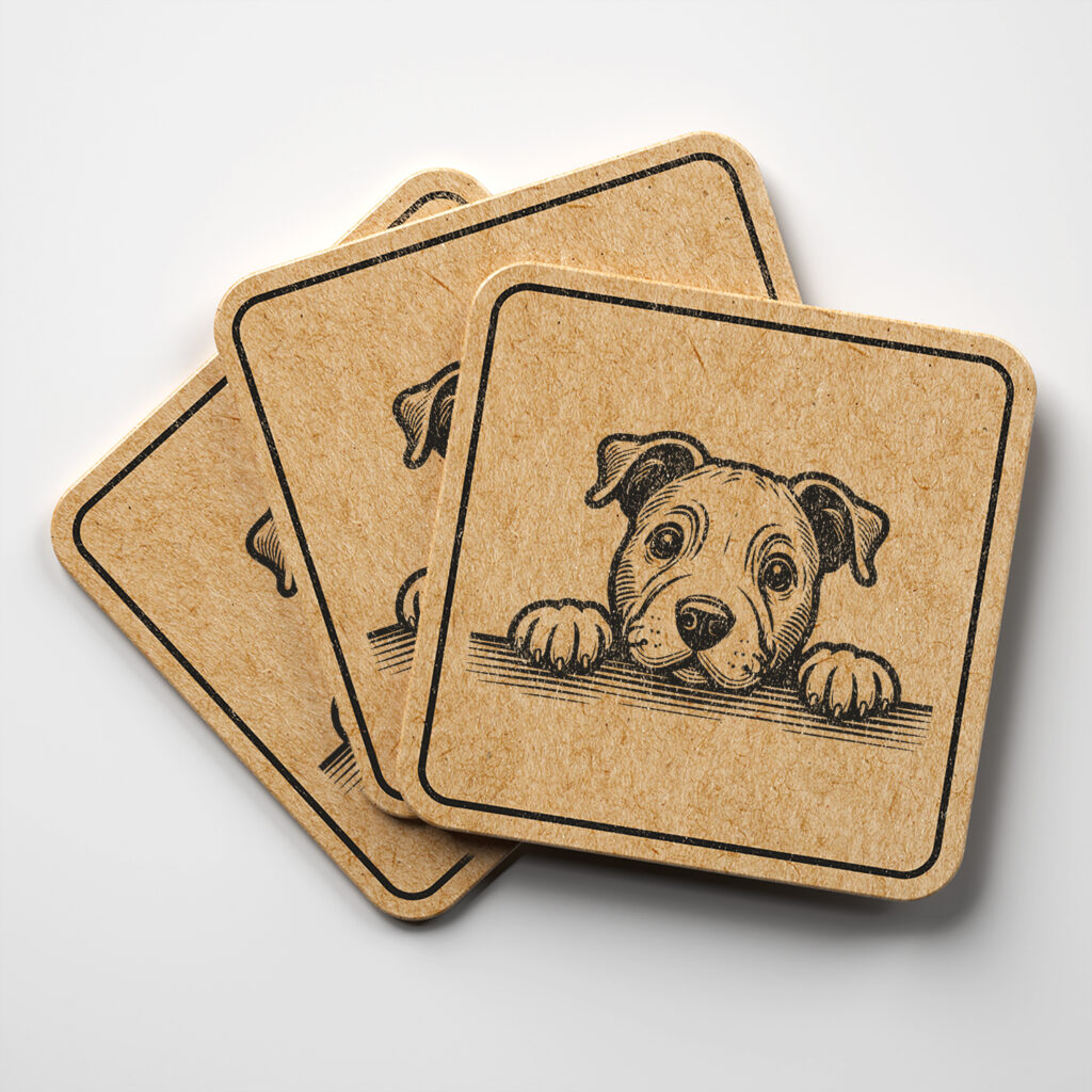 Curious Pitbull Peeking – Creative Meadow