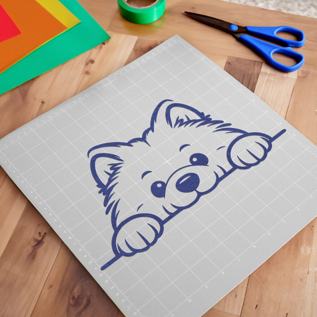 Peeking Samoyed – Creative Meadow