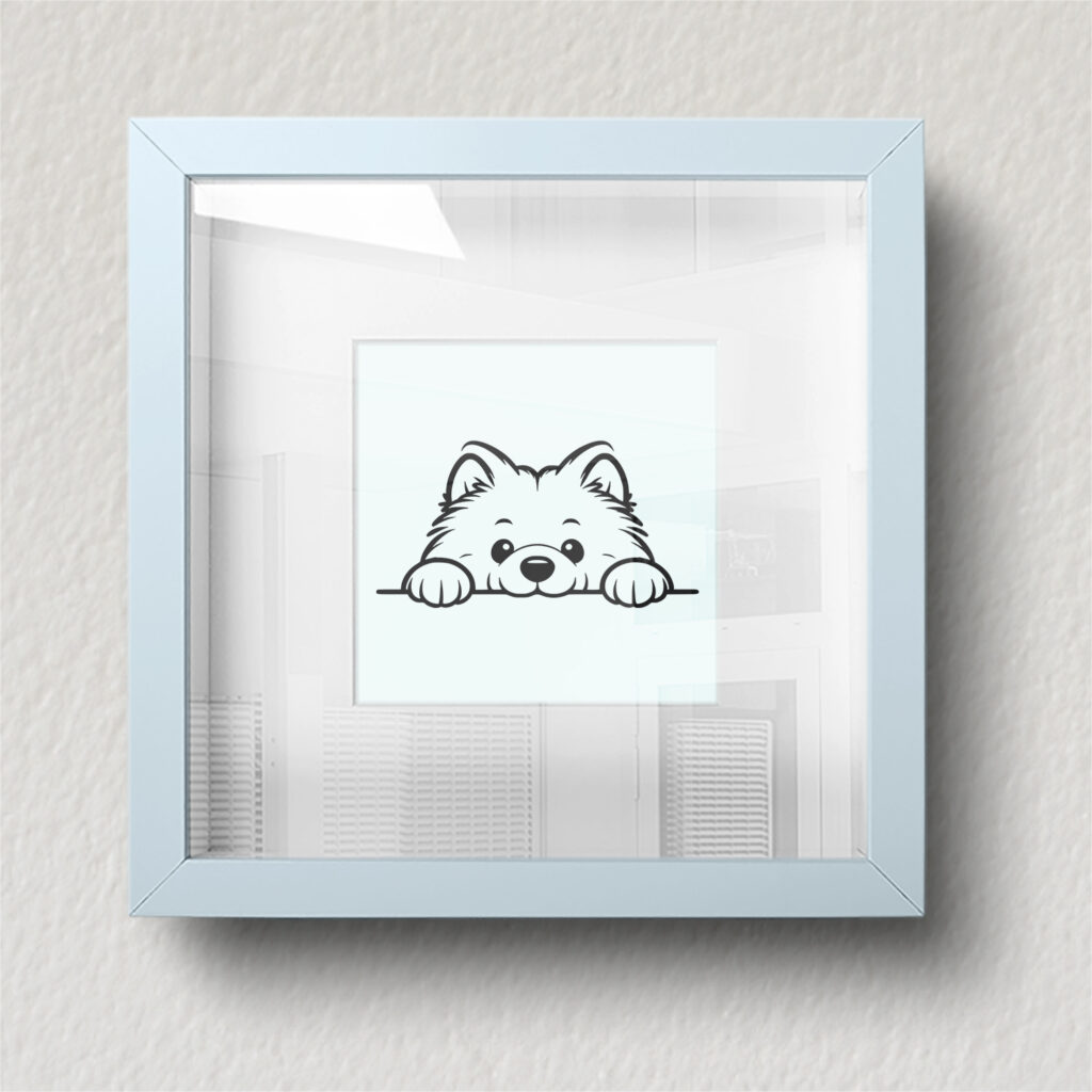 Peeking Samoyed – Creative Meadow