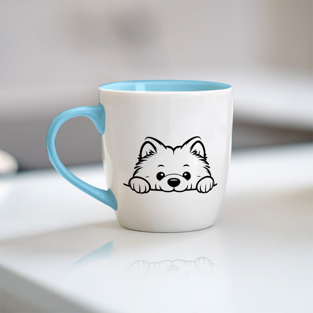 Peeking Samoyed – Creative Meadow