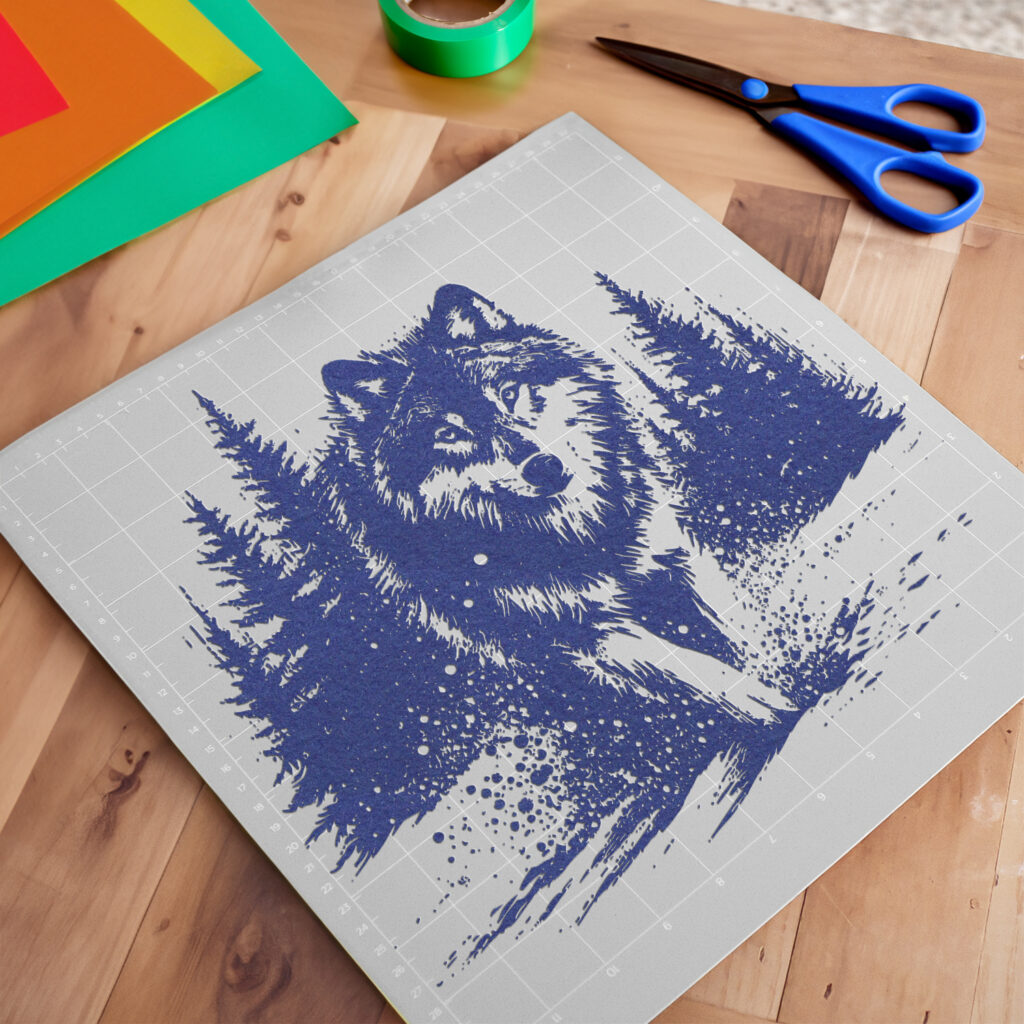 Charging Pine Wolf – Creative Meadow