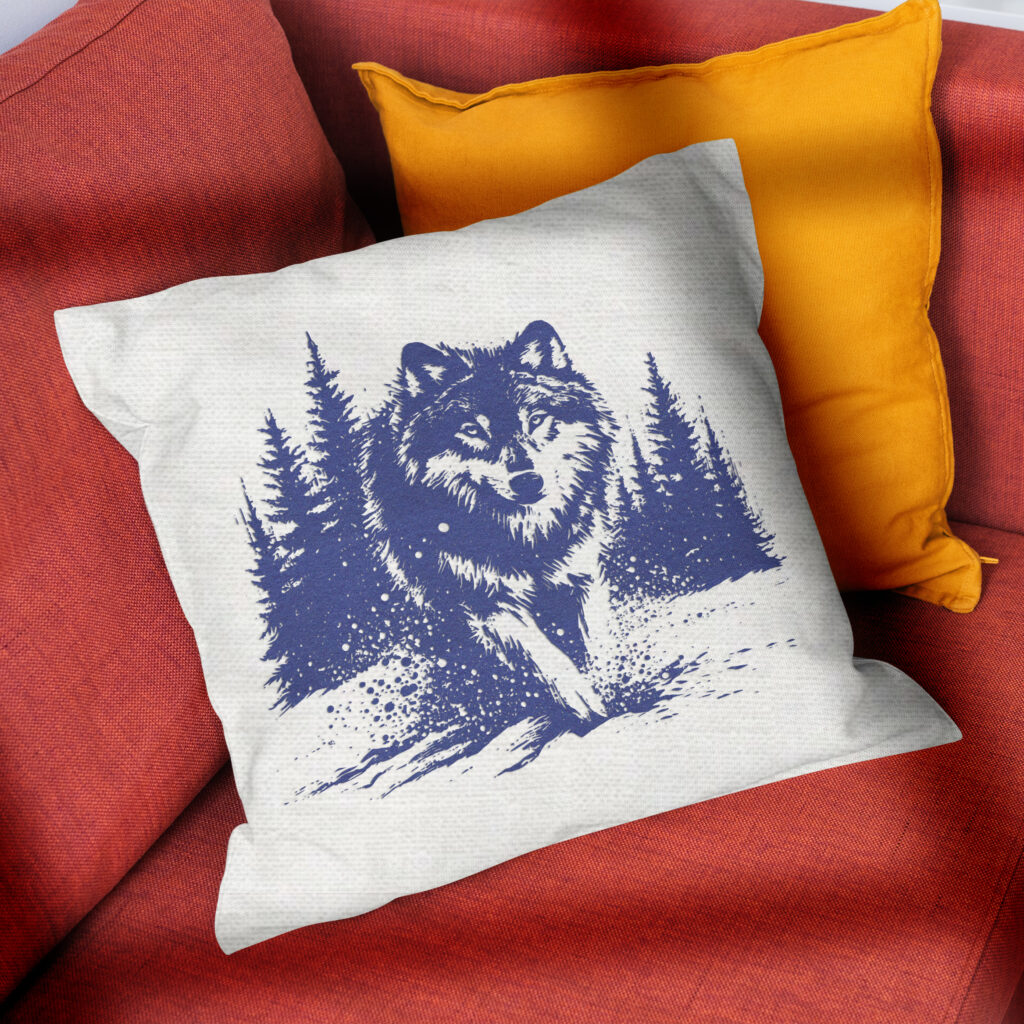 Charging Pine Wolf – Creative Meadow