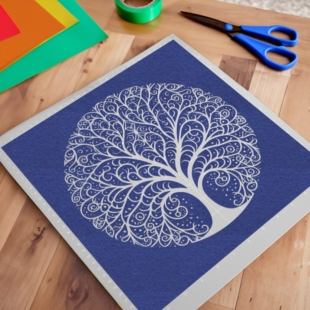 Download Mystical Circle Tree Design for Cricut and Laser Machines
