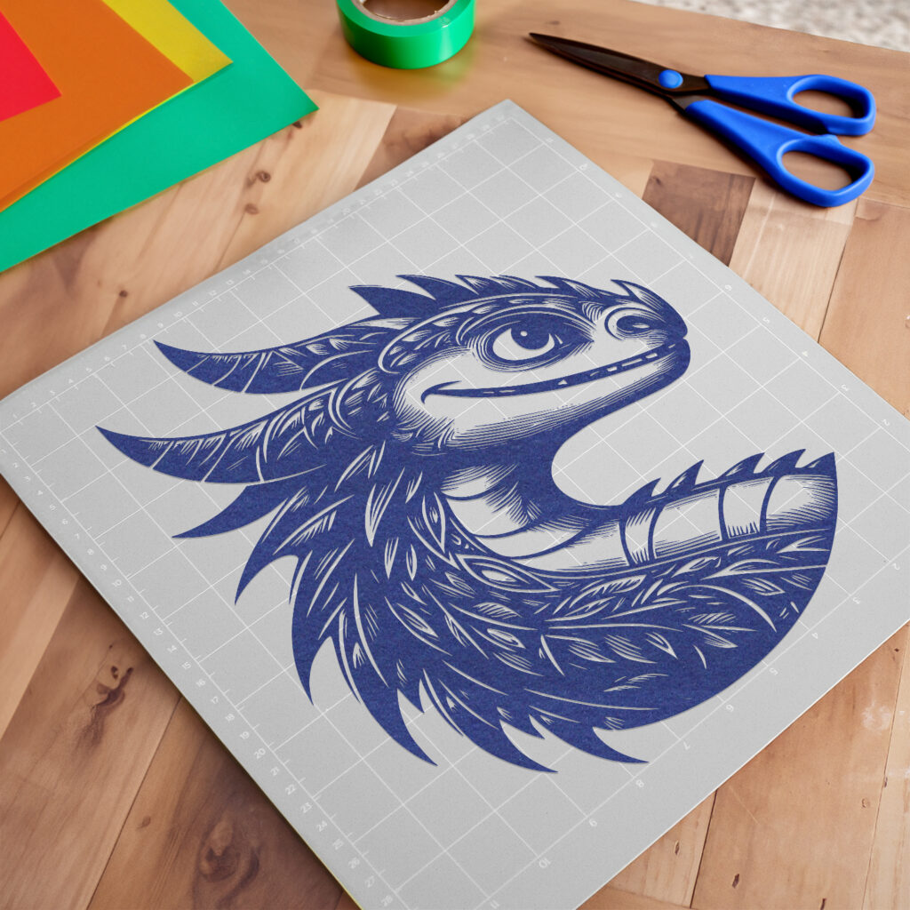 Plumed Dragon Stare – Creative Meadow