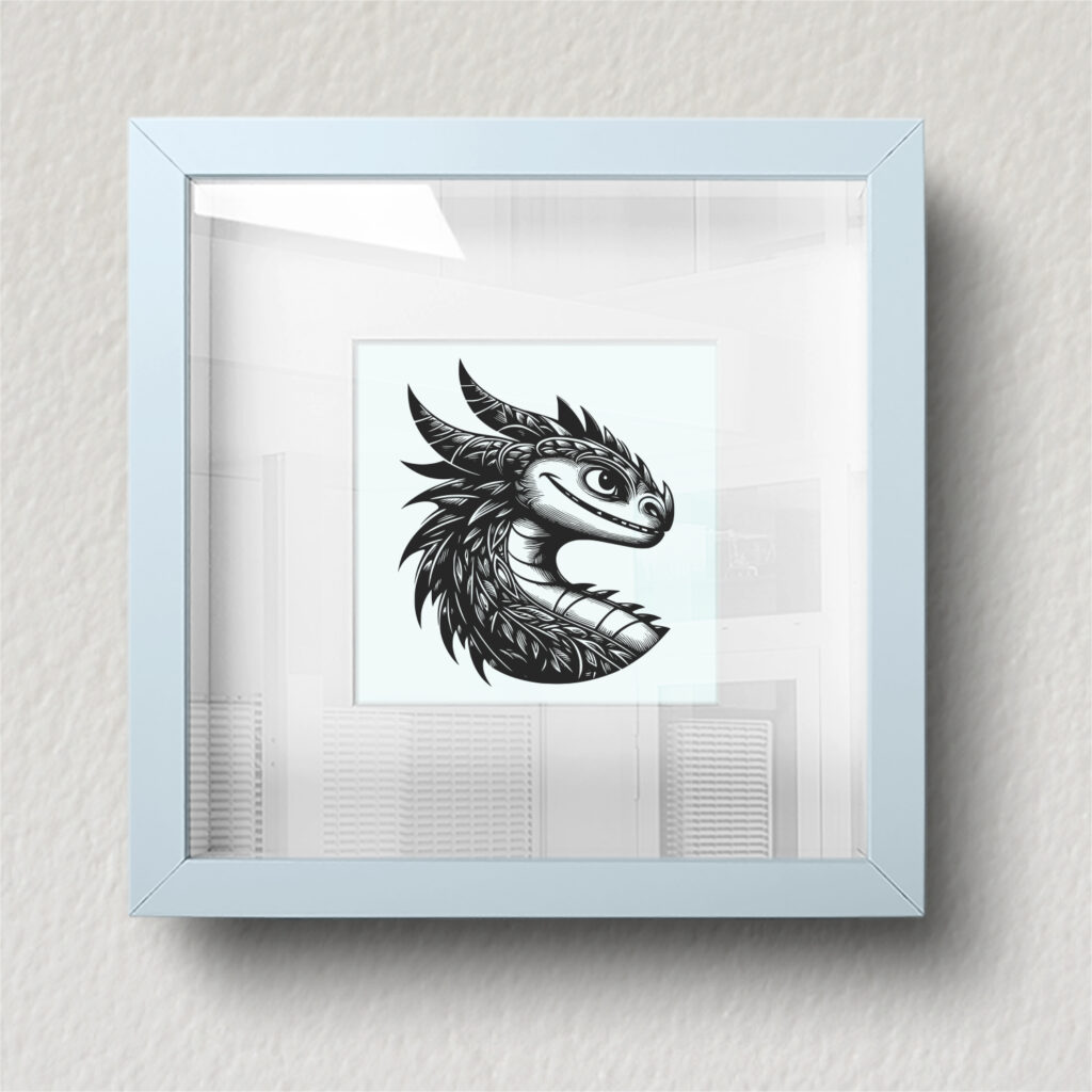 Plumed Dragon Stare – Creative Meadow