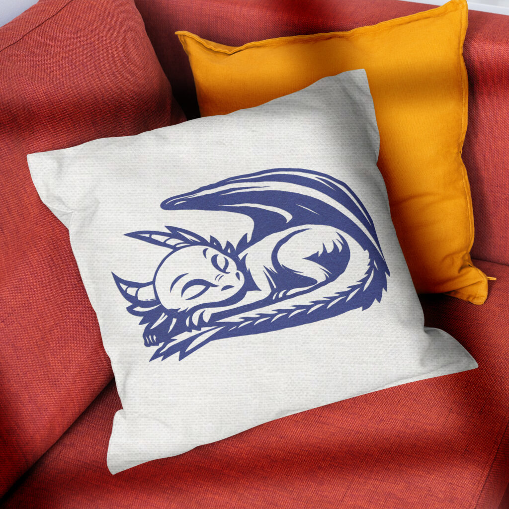 Cozy Curled Dragon – Creative Meadow