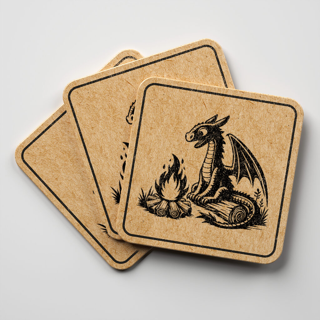 Cozy Fire Dragon Design: SVG, PNG, DXF for Cricut, Silhouette