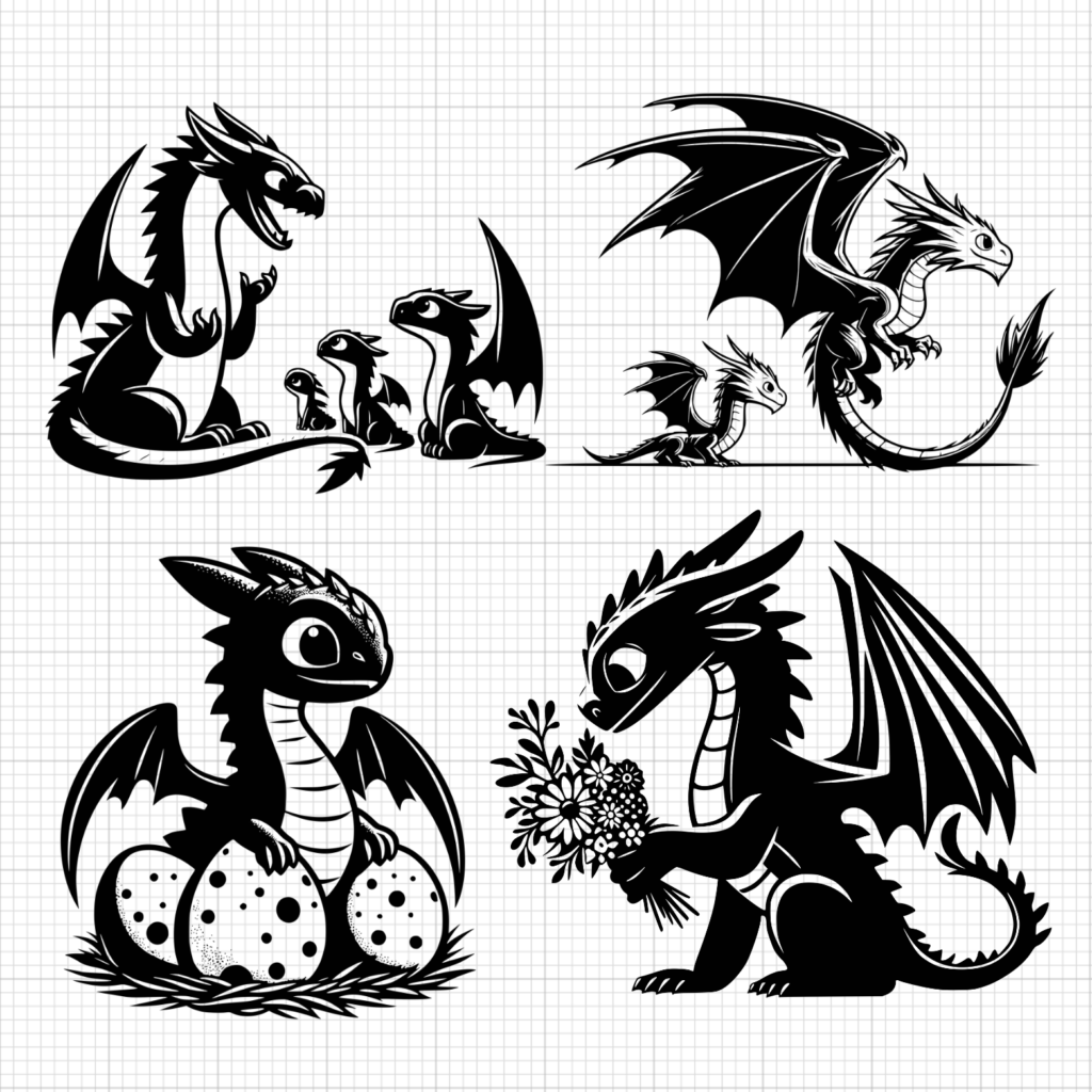 Dragon Bundle – 30 Instant Download Svg Images – Creative Meadow