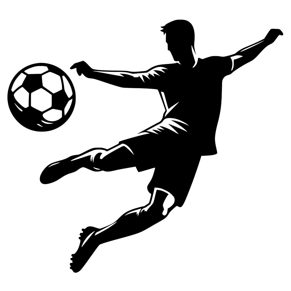Goal Scoring Kick SVG for Cricut, Silhouette, Laser Machines