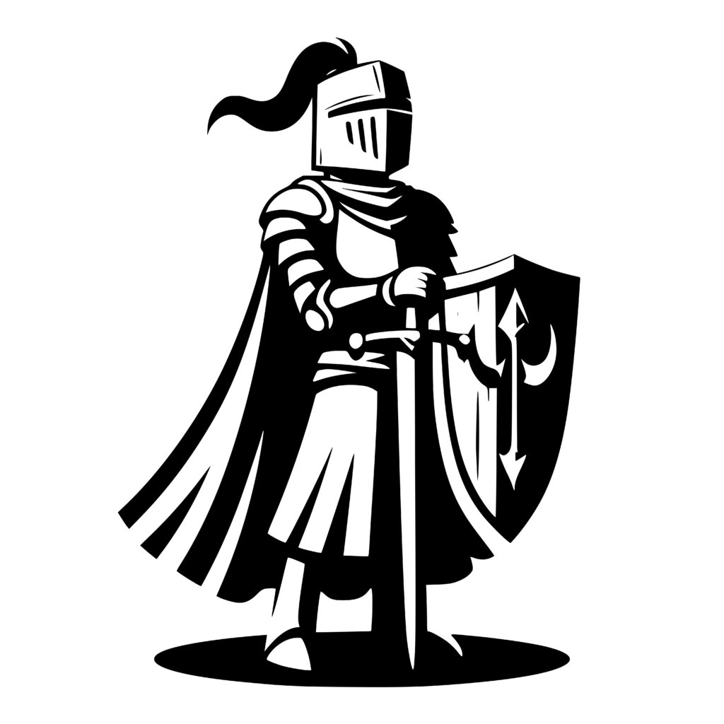 Crest Defender Knight Design for Cricut, Silhouette, Laser Machines