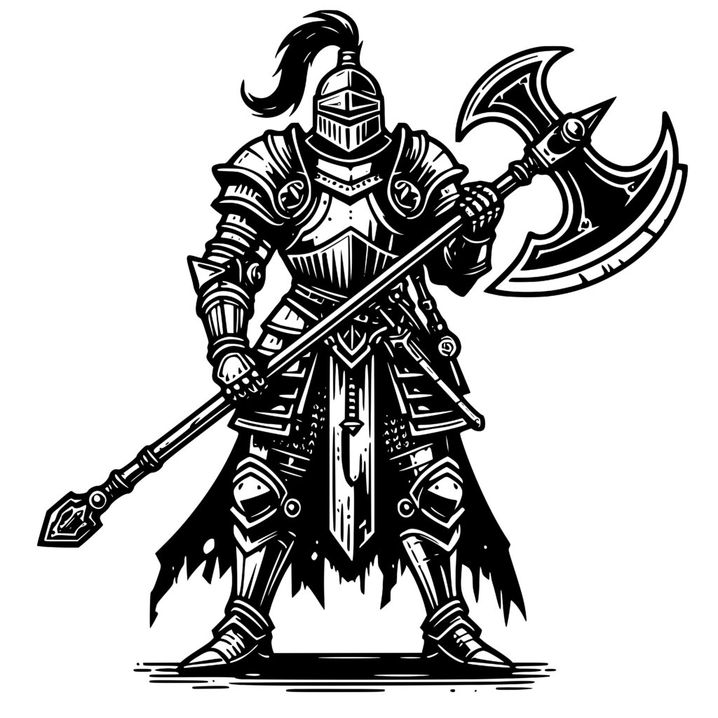 Axe-wielding Knight – Creative Meadow