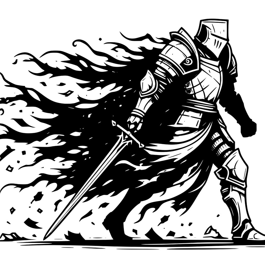 Tempest Knight Vector Design | SVG PNG DXF for Cricut Silhouette