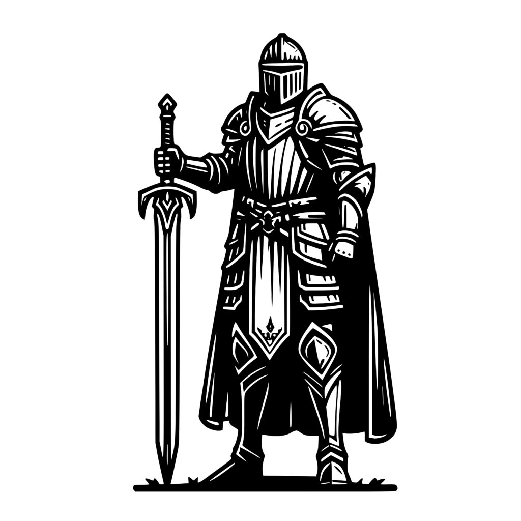 Silent Armor Sentinel Design - SVG/PNG/DXF for Cricut & Laser