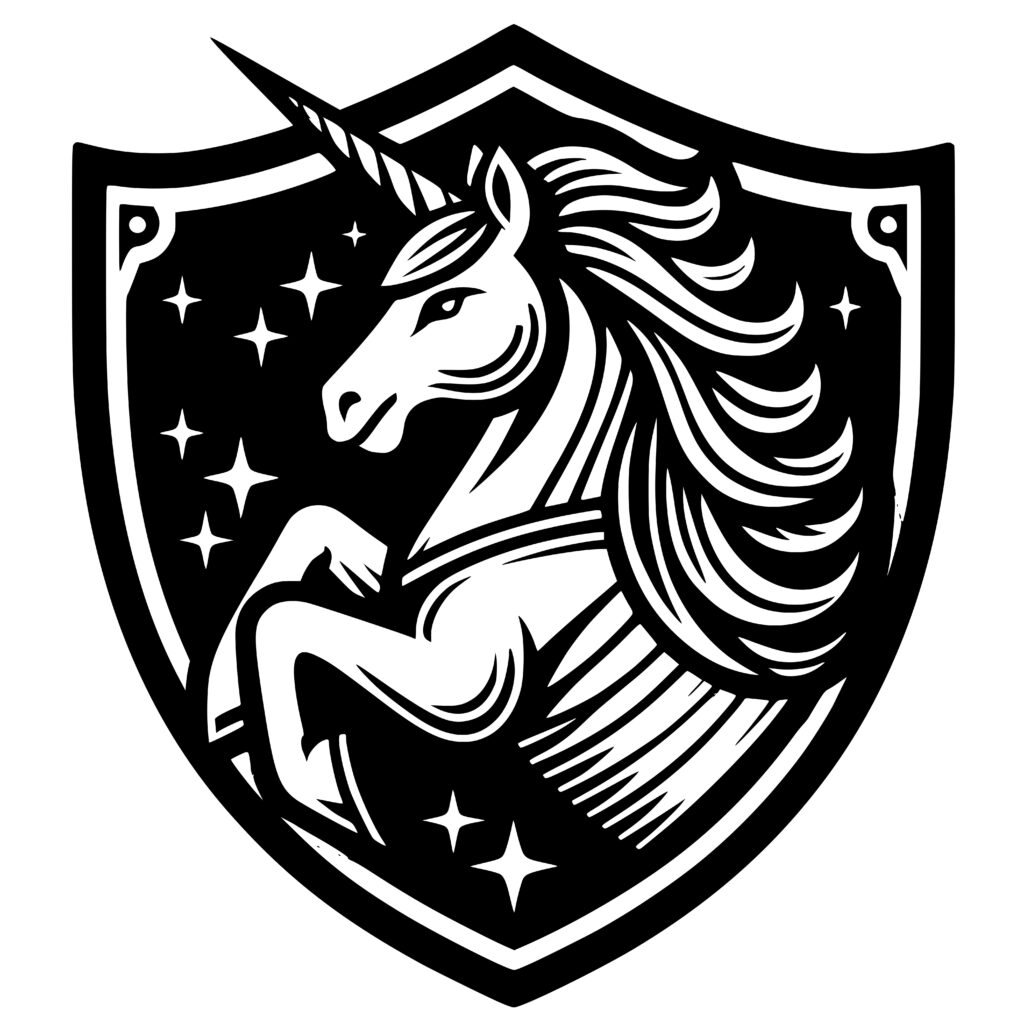 Celestial Unicorn Shield SVG Design for Cricut & Laser Machines