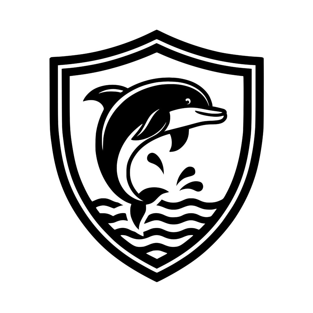 Dolphin Jump Shield – Creative Meadow