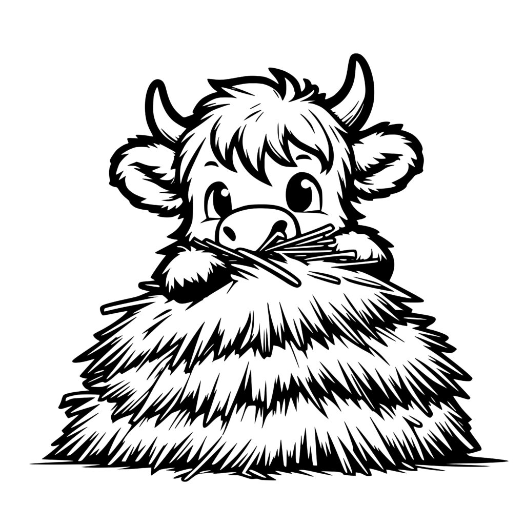 Fluffy Hay Calf – Creative Meadow