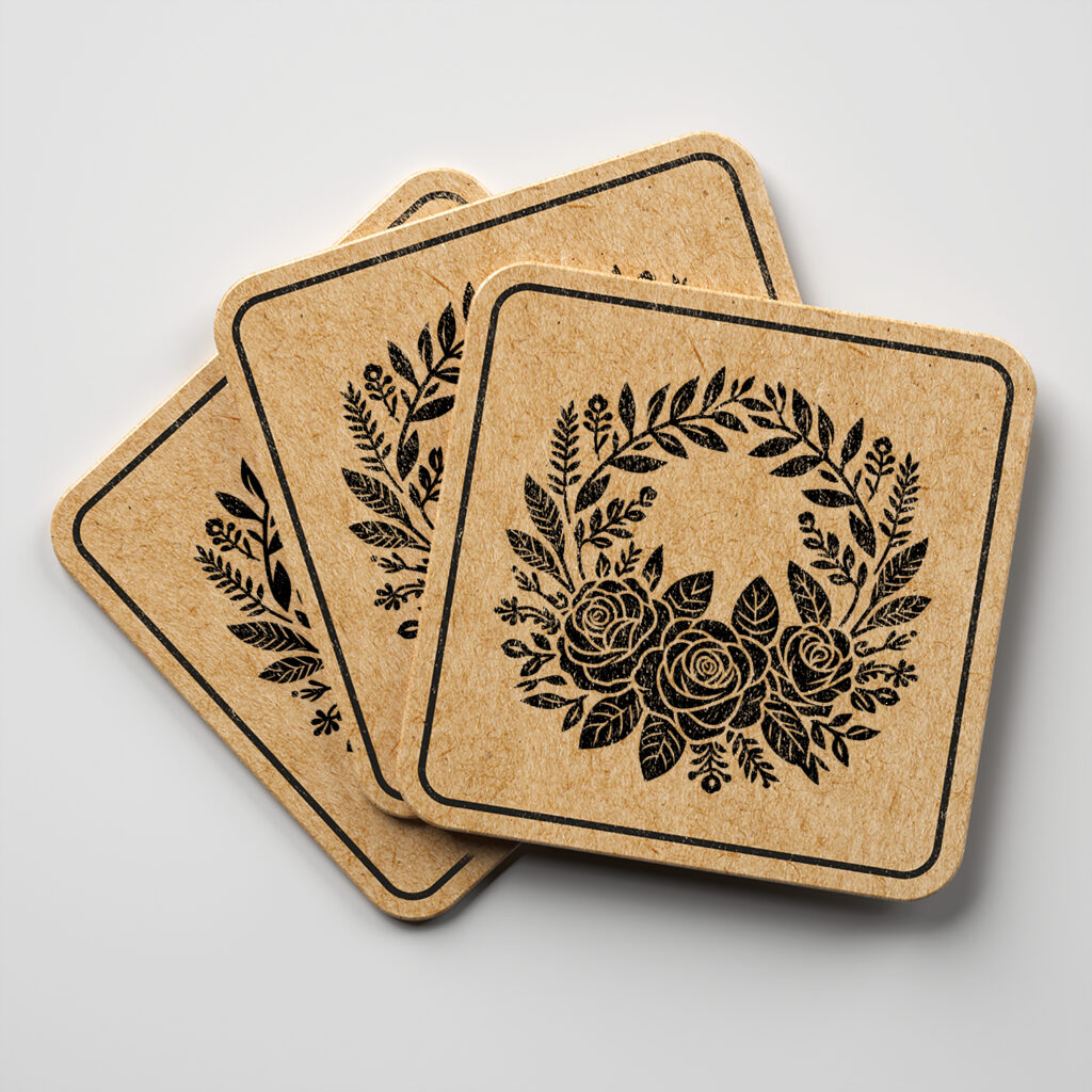 Elegant Rose Circle Floral SVG for Cricut & Silhouette Projects