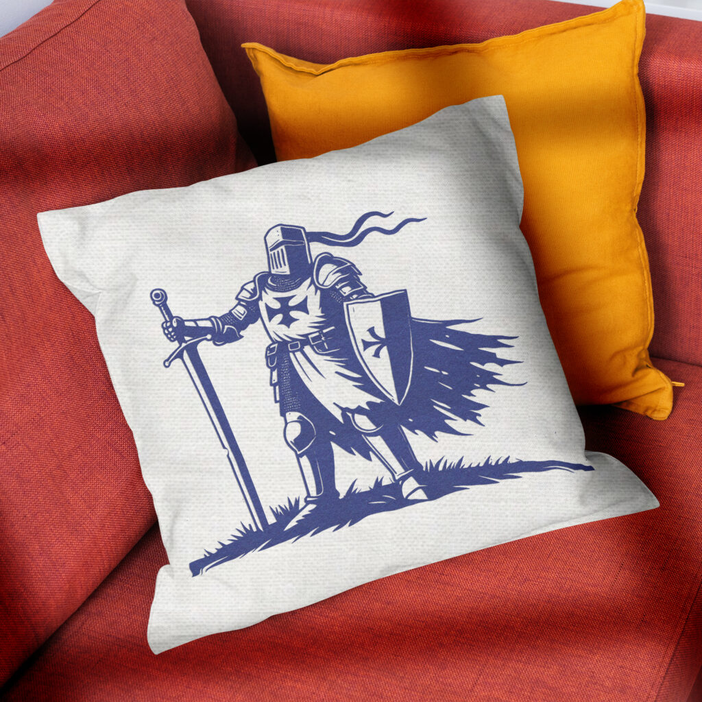 Valiant Knight Defender SVG, PNG, DXF - Cricut, Silhouette Files