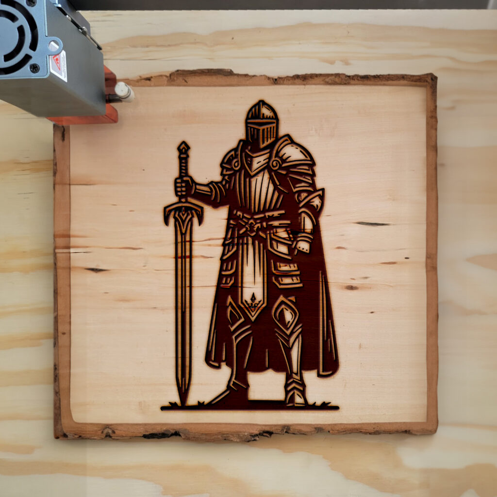 Silent Armor Sentinel Design - SVG/PNG/DXF for Cricut & Laser