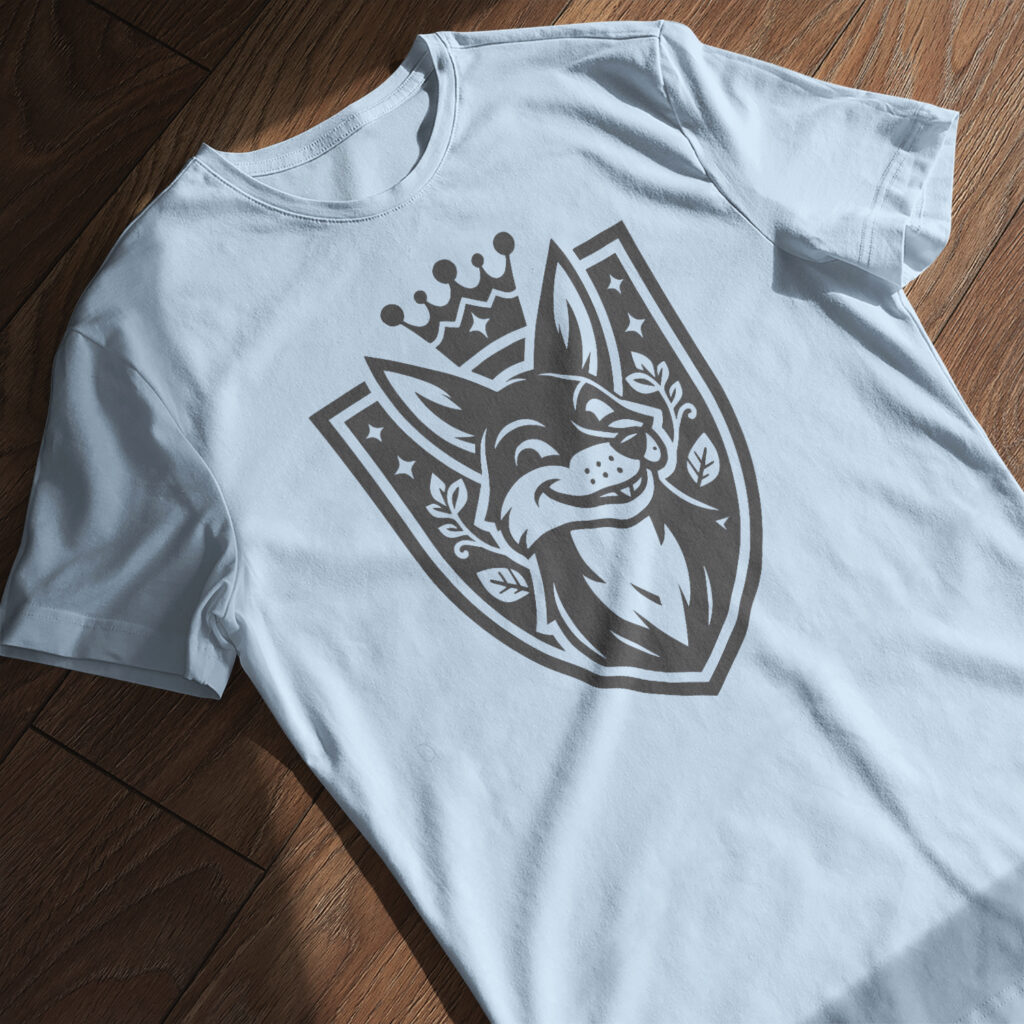 Crowned Fox Emblem – Creative Meadow