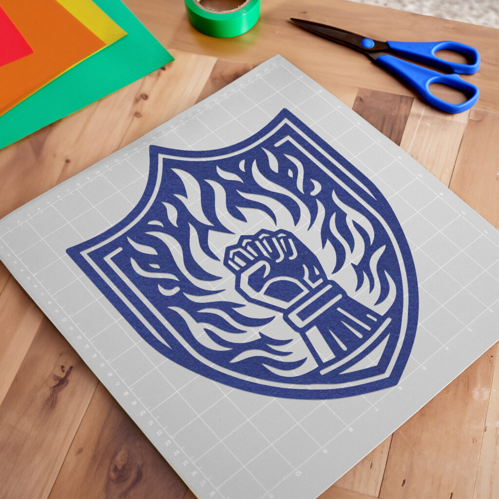 Fiery Fist Knight Shield – Creative Meadow
