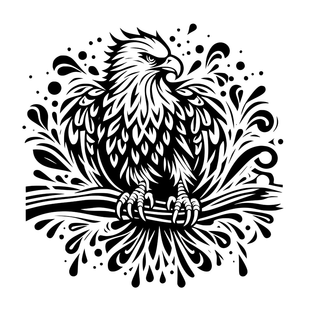 Abstract Eagle’s Perch Design for Cricut, Silhouette, Laser Machines