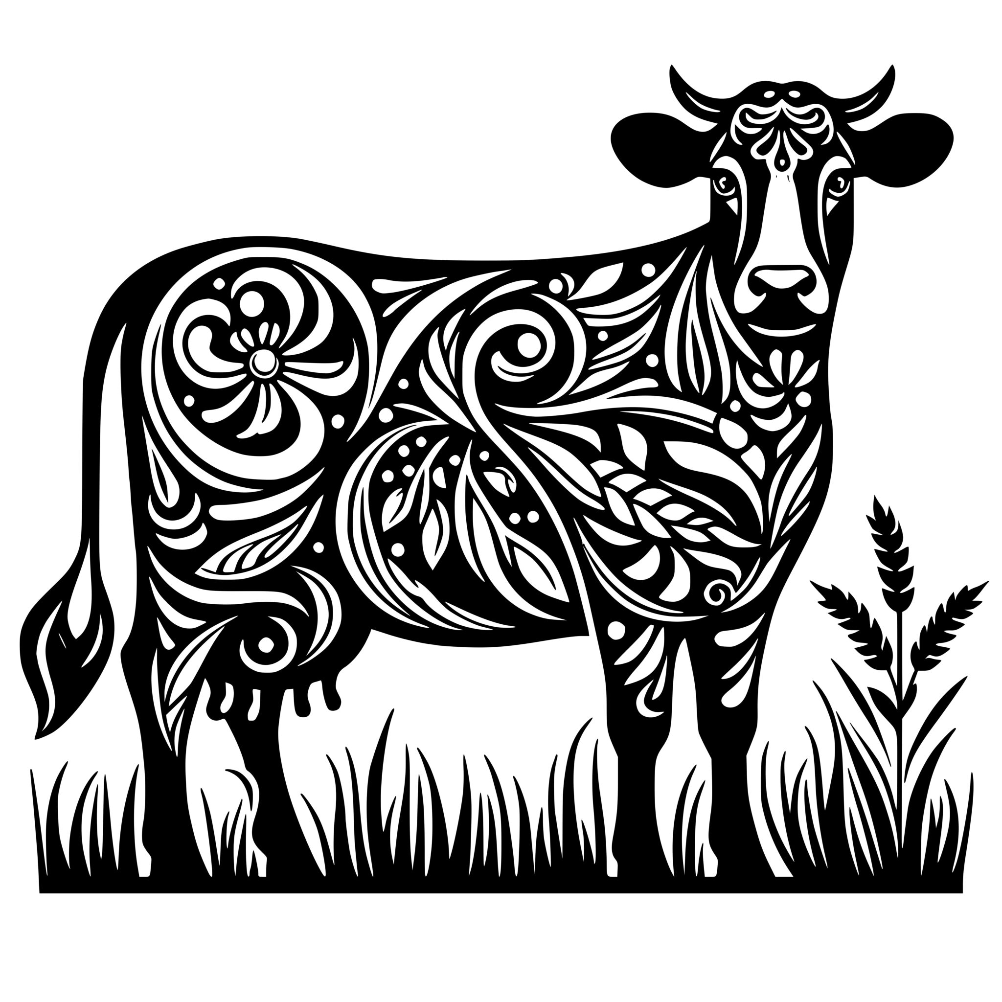 Meadow Pattern Cow – Creative Meadow